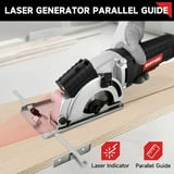 Eastvolt Mini Circular Saw with 5000RPM, Laser Guide, Scale Ruler, 3 ...