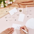 20Pcs Plastic Pearl Pin Brass Lapel Pin Backs for Clothing Sweater Half ...