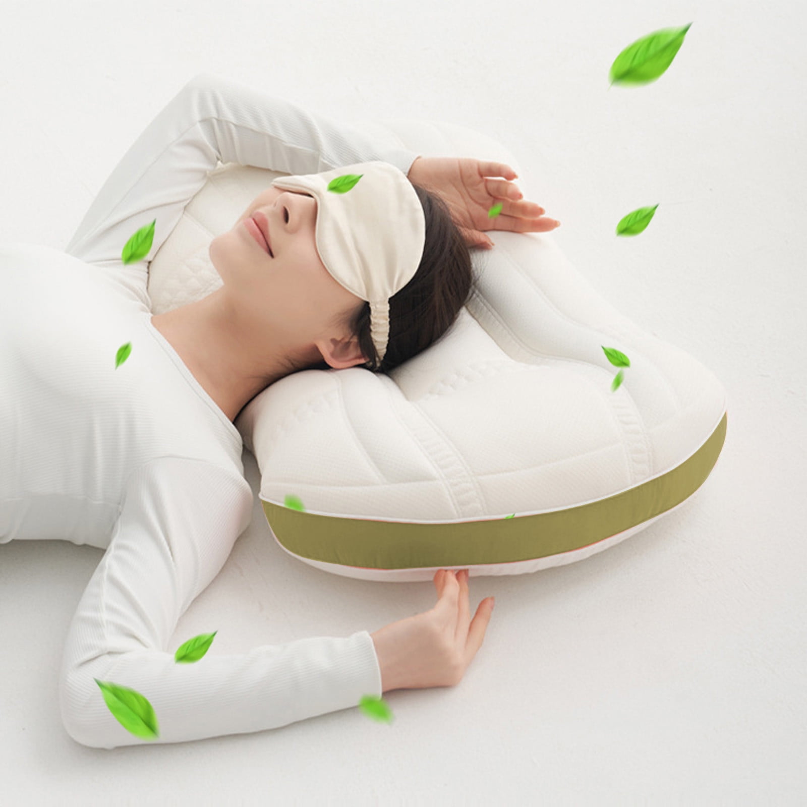 Eqwljwe Rectangular Pillows For Bedroom bed Pillows For Sleeping  Hotel Pillows Cooling orthopedic Pillow Core For Better Sleep - Non-Sagging Support