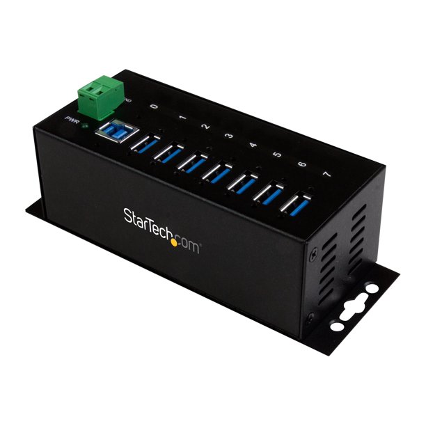 StarTech.com 7-Port Industrial Grade USB 3.0 Hub with ESD & 350W Surge ...