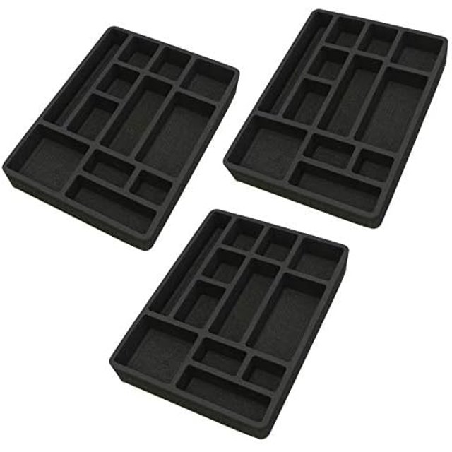 3 Piece Desk Drawer Organizers Tray Non-Slip Waterproof Insert For ...