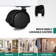 Dextrus 360° Swivel Jewelry Cabinet With Wheels, Lockable Standing ...