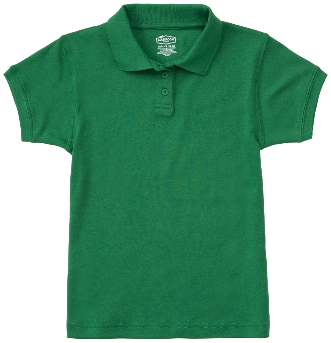 Classroom School Uniforms Adult Short Sleeve Fitted Interlock Polo ...