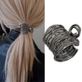 Barrettes Fashion Hair Accessory for Women - Metal Style High Ponytail ...