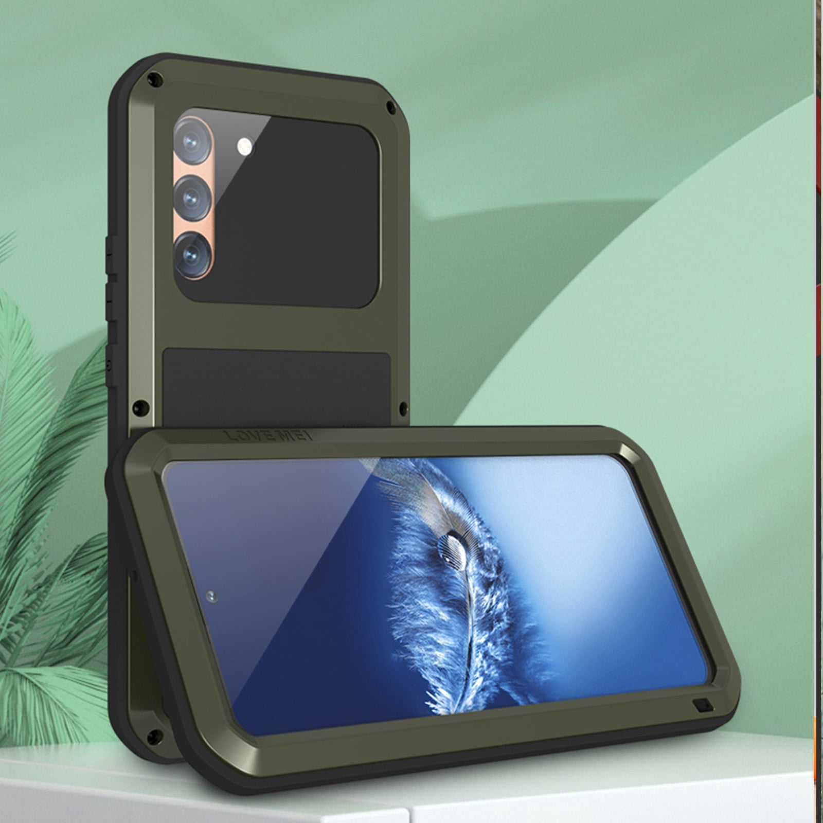 Mantto Samsung S21 Ultra Cover Metal Bumper Silicone Case Galaxy S21 ...