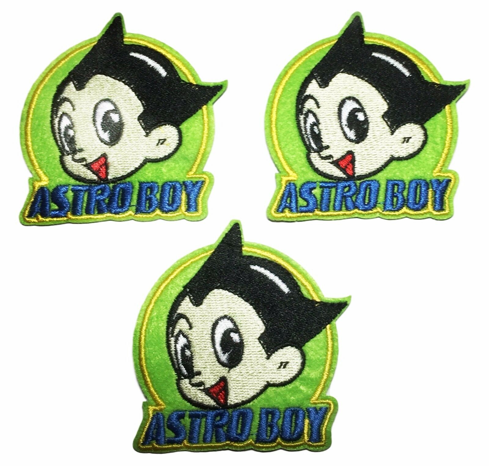 Astro Boy Head and Logo Embroidered Patch Set of 3 Patches - Walmart.com