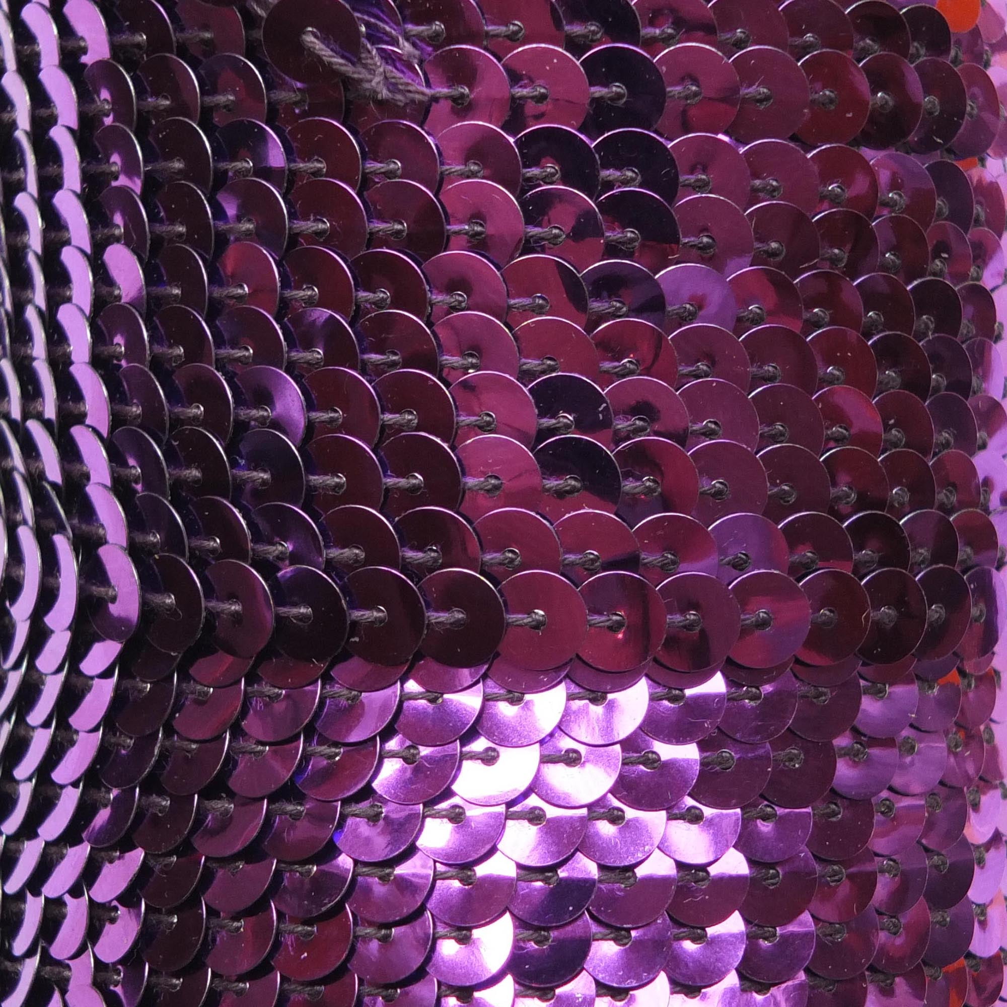 Purple Sequin Trim 6mm Center Stitched Shiny Metallic Made in USA ...