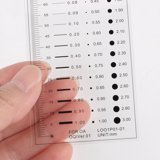 Uxcell High Precision SEC Size Estimation Chart 100mm Covered for ...