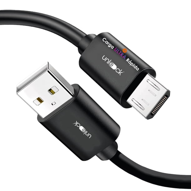 Cable Micro Usb Carga Rápida Datos Celular 1.2m | Bodega Aurrera en línea