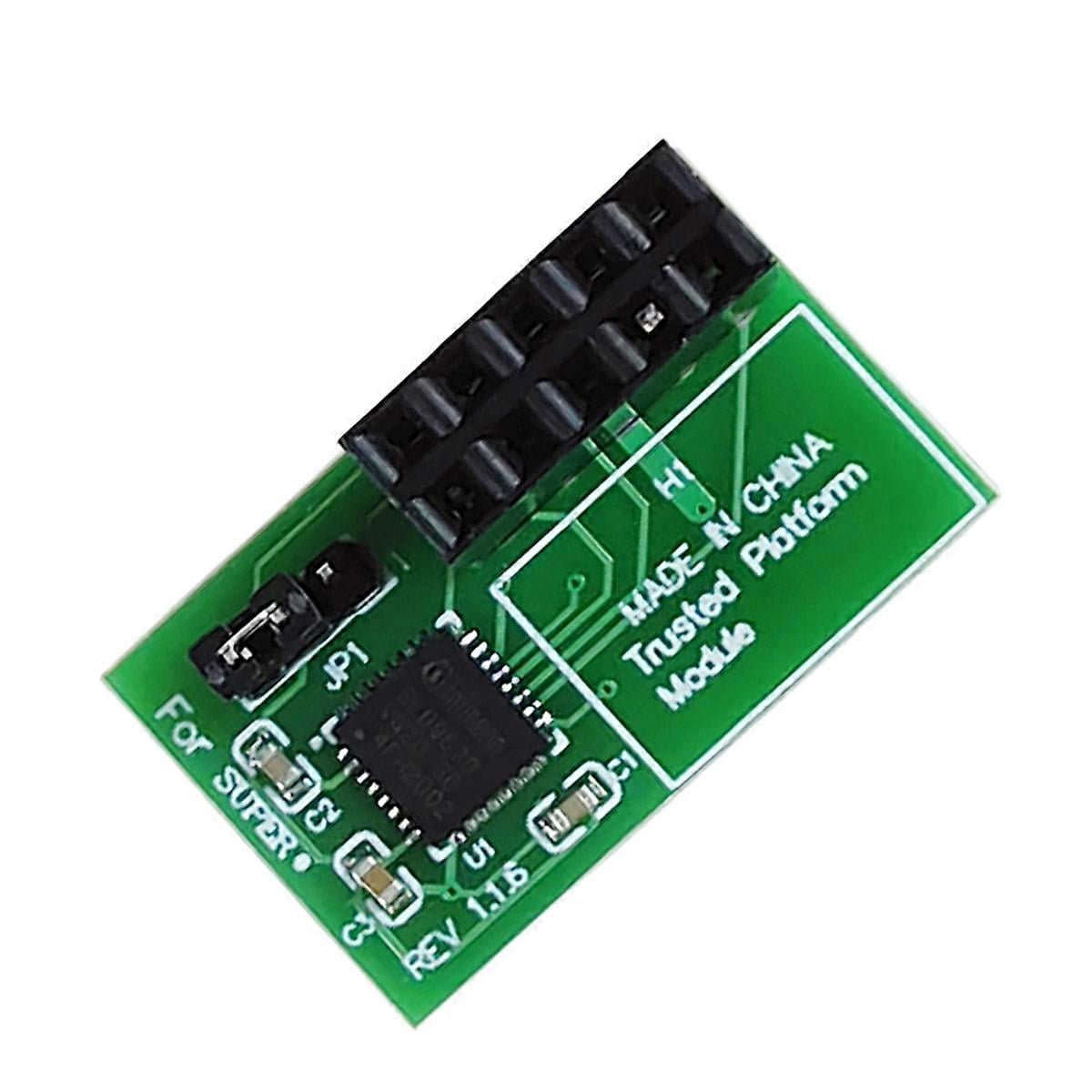 1 PC 10 Pin SPI TPM 2.0 Module Trusted Platform for SuperMicro AOM-TPM ...