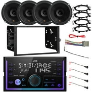 JVC KD-TD91BTS Single DIN CD Player Bluetooth USB AUX AM/FM Radio Receiver Bundle Combo with ...