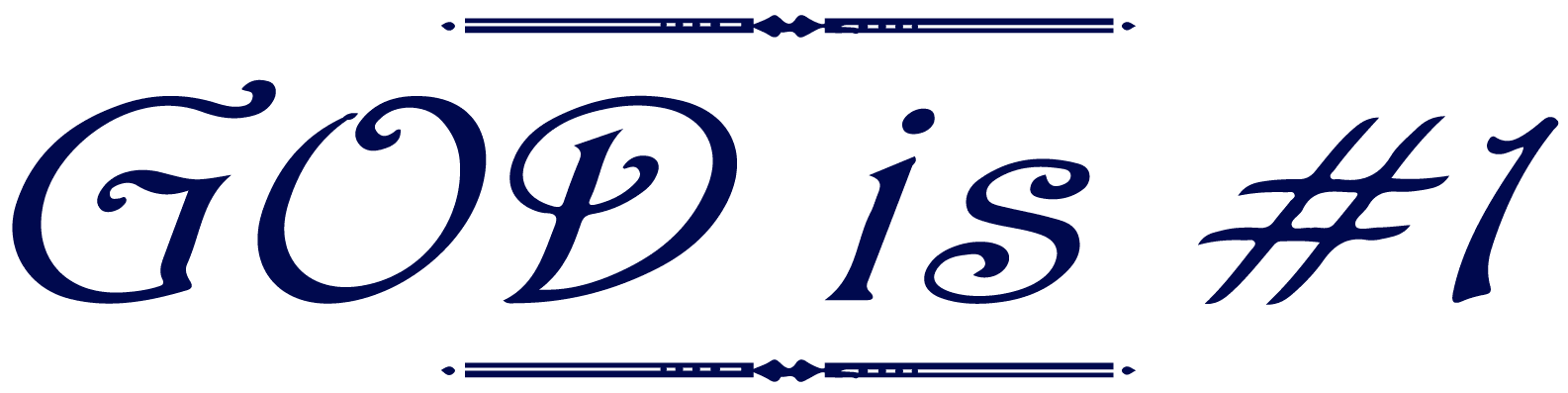 God is # 1 Vinyl Decal Sticker Quote - Large - Steel Blue - Walmart.com