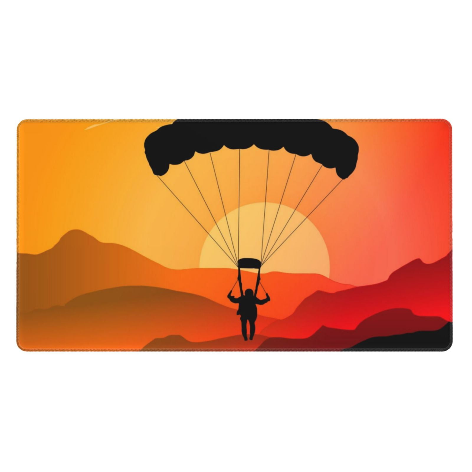 Extra Large Mouse Pad, Parachutist Sky Skydiving Pattern Desk Mat ...