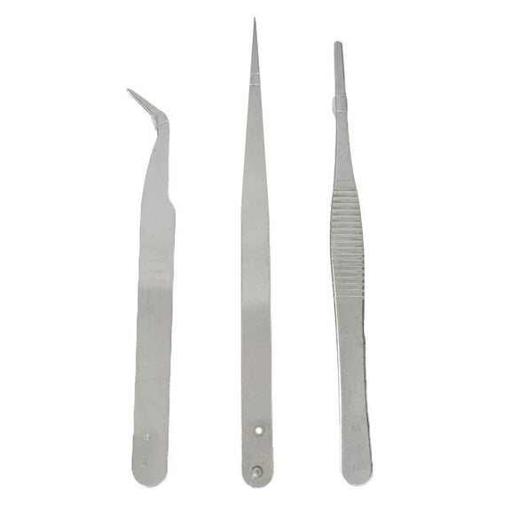 Precision Anti-Static Stainless Steel 9 in 1 Tweezers Kit Set For ...