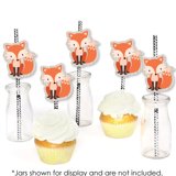 Big Dot of Happiness Fox - Paper Straw Decor - Baby Shower or Birthday ...