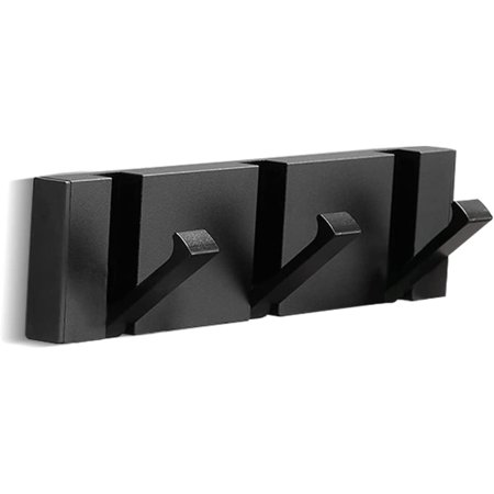 Folding Coat Hooks | No Drilling Wall-Mounted Hanger Rack | Non-Rusting ...