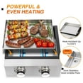 Table top Propane Griddle |Stainless Steel Flat Top Grill | Easy Clean ...