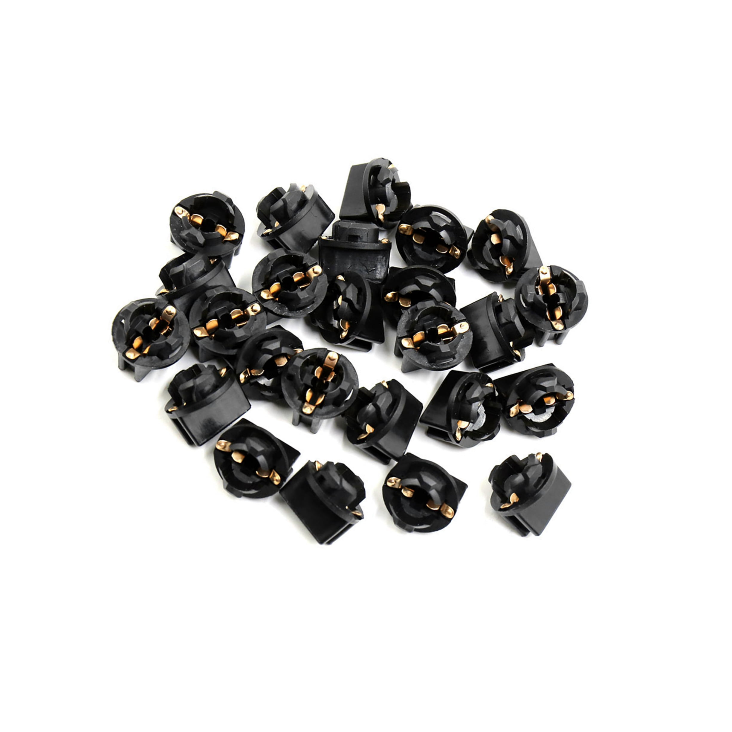 25pcs DC 12V T10 Twist Base Socket Wedge Light Bulb Holder for Car ...