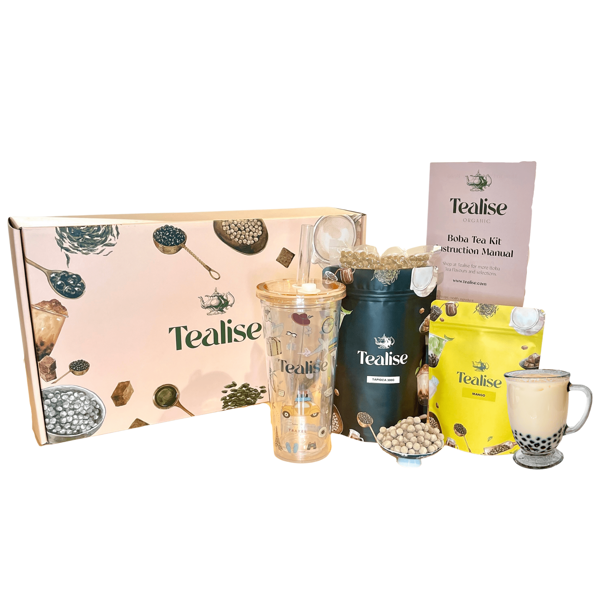 Click here for Tealise Boba Tea Mango Starter Kit With 24oz Reusa... prices