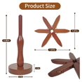 4PCS Wooden Trivets for Hot Dishes, Tree Shape Trivet Set,4 Wood + 1 ...