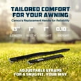 Camco 42503 12-inch Awning Straps - Replacement for Worn or Lost Awning ...