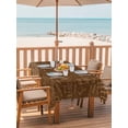 Brown Theme Rectangle Outdoor Tablecloth with Umbrella Hole Modern ...