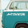 Easy Clean Decals for Vehicles Featuring Edgy Unsociable Texts Decal ...