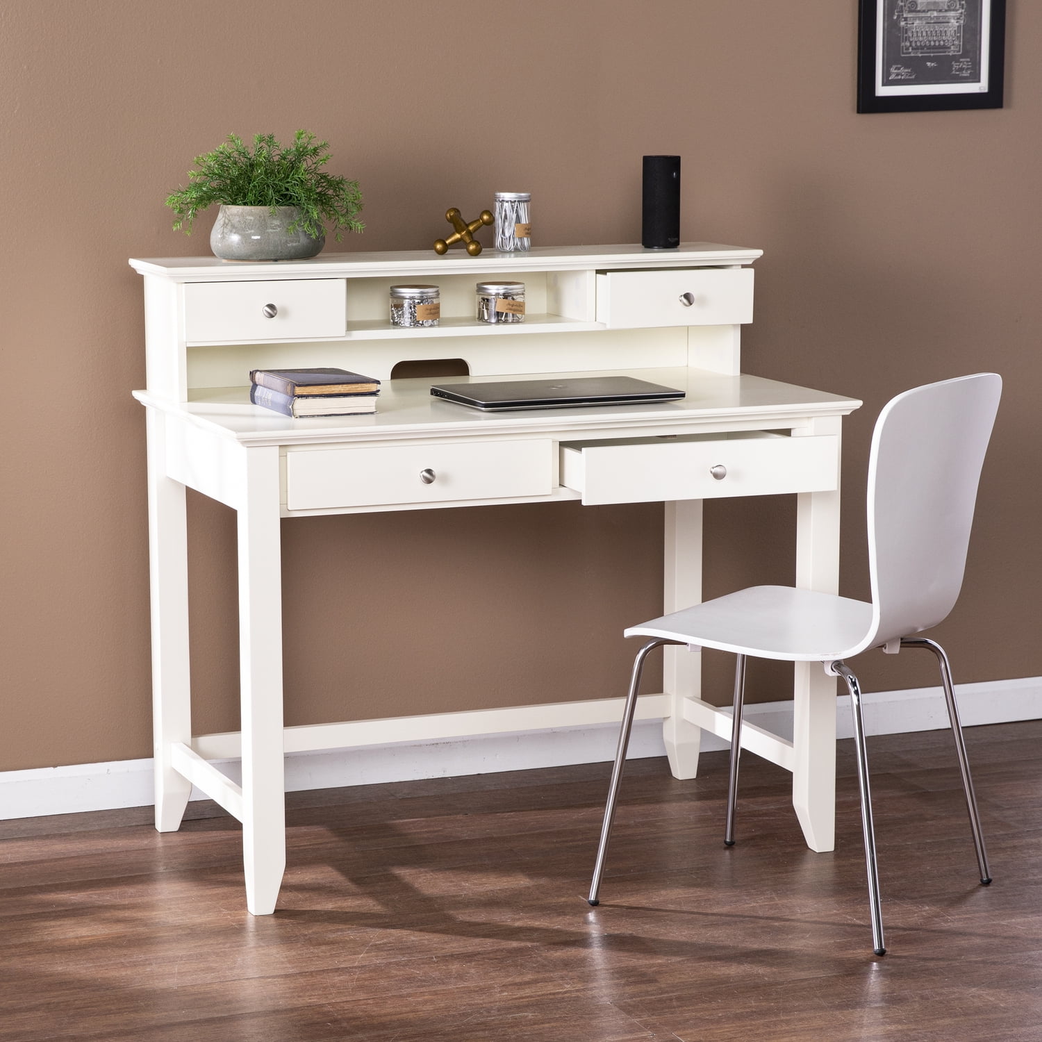 White Secretary Desk with Storage Southern Ghana Ubuy