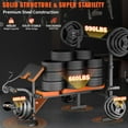 660LBS Adjustable Weight Bench with Squat Rack , 6-in-1 Workout Bench with Leg Extension and ...