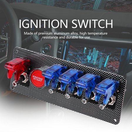 Peahefy Ignition Switch Kit, Ignition Control,6 in 1 Racing Car Auto ...