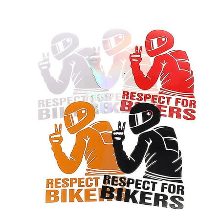 Respect For Bikers - 1 Pc Waterproof Sticker Car Vinyl Decal Funny ...
