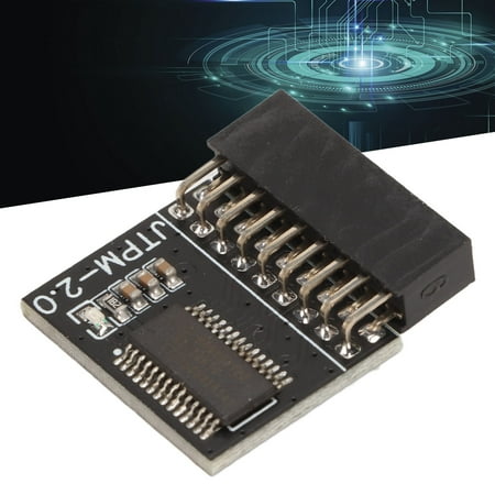 TPM 2.0 Encryption Security Module, 18Pin PCB TPM2.0 Module Easy Operation Portable For PC ...