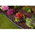 Expert Gardener 2' x 3" Gray Recycled Rubber Garden Border Landscape ...