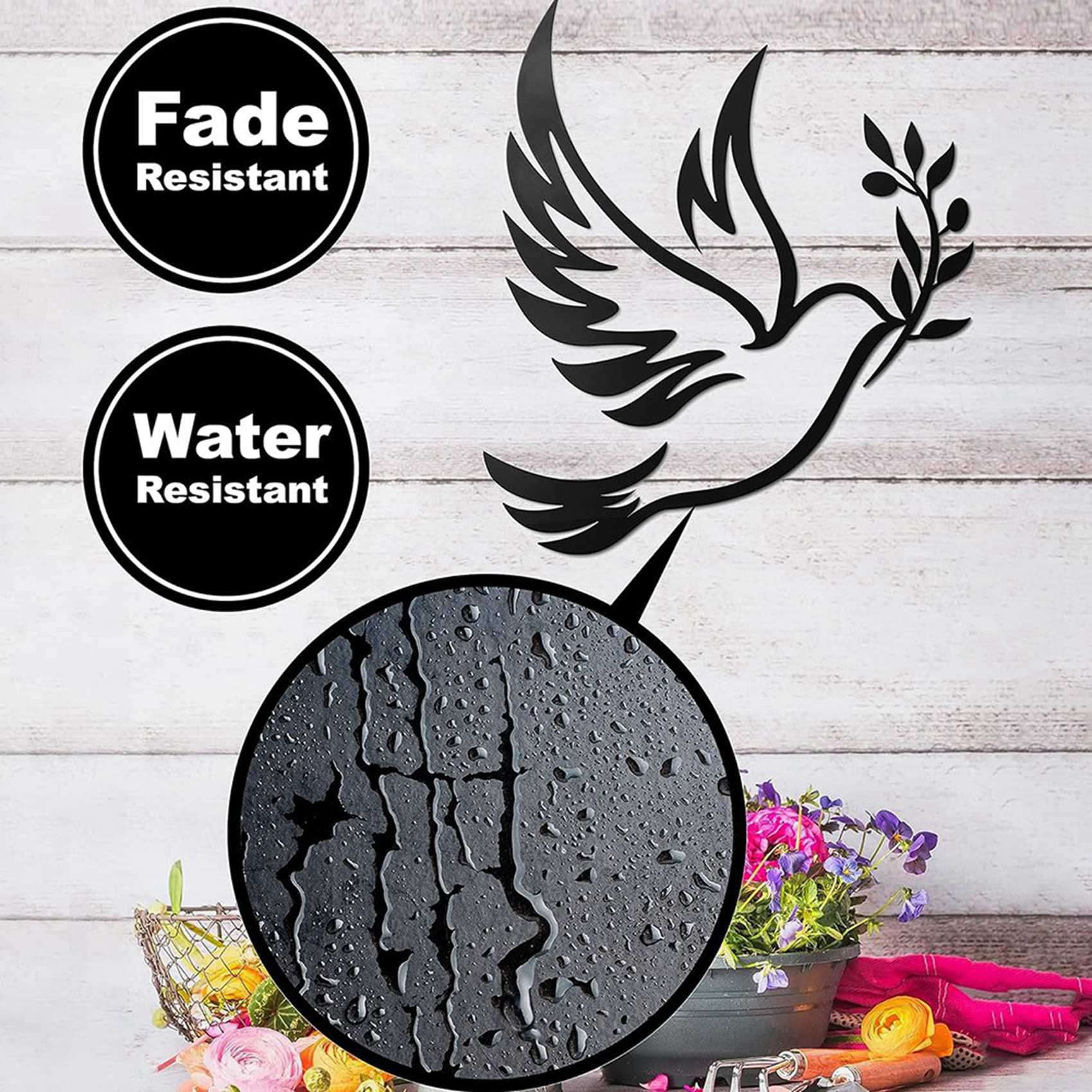 Click here for Unbranded 2x Of Peace Olive Branch Metal Wall Art... prices