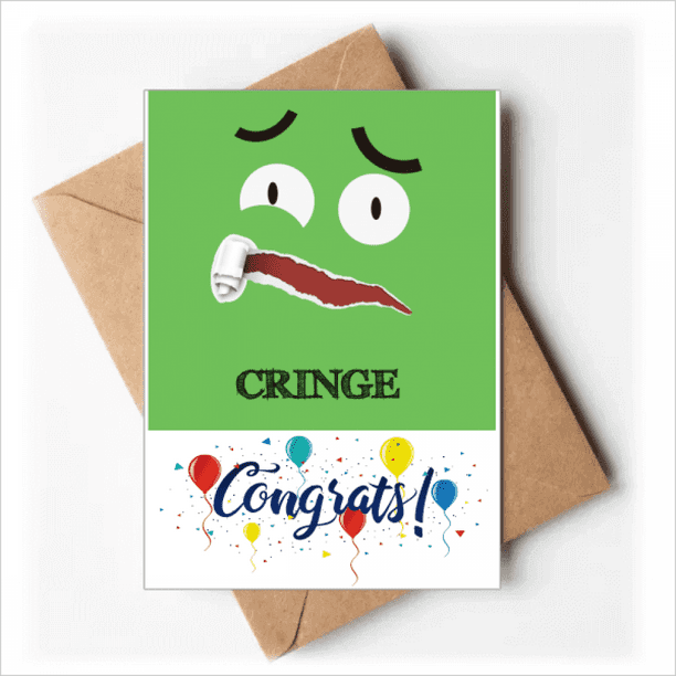 green scared emotion ce afraid Wedding Cards Congratulations Greeting ...