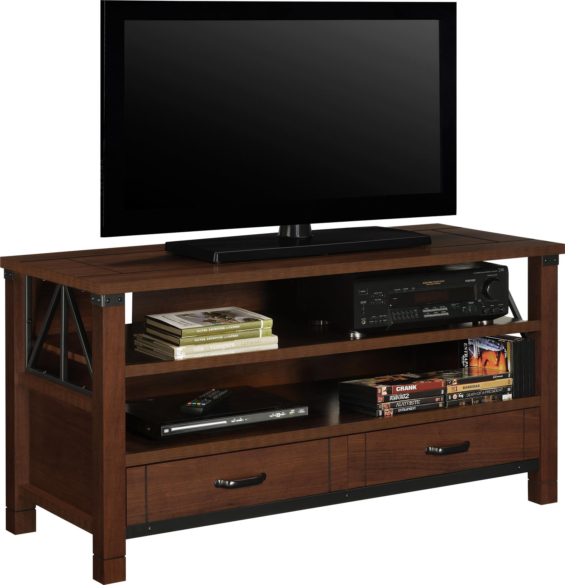 Ameriwood Home Buchannan Ridge TV Stand for TVs up to 50" Wide, Dark ...