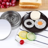 Round Cookie Cutters Set, Stainless Steel Circle Cookie Biscuit Cutters ...