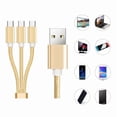 ANXPTIME USB 2.0 Type A Male to 3 Type C Male Splitter Cable, 3 Multi ...