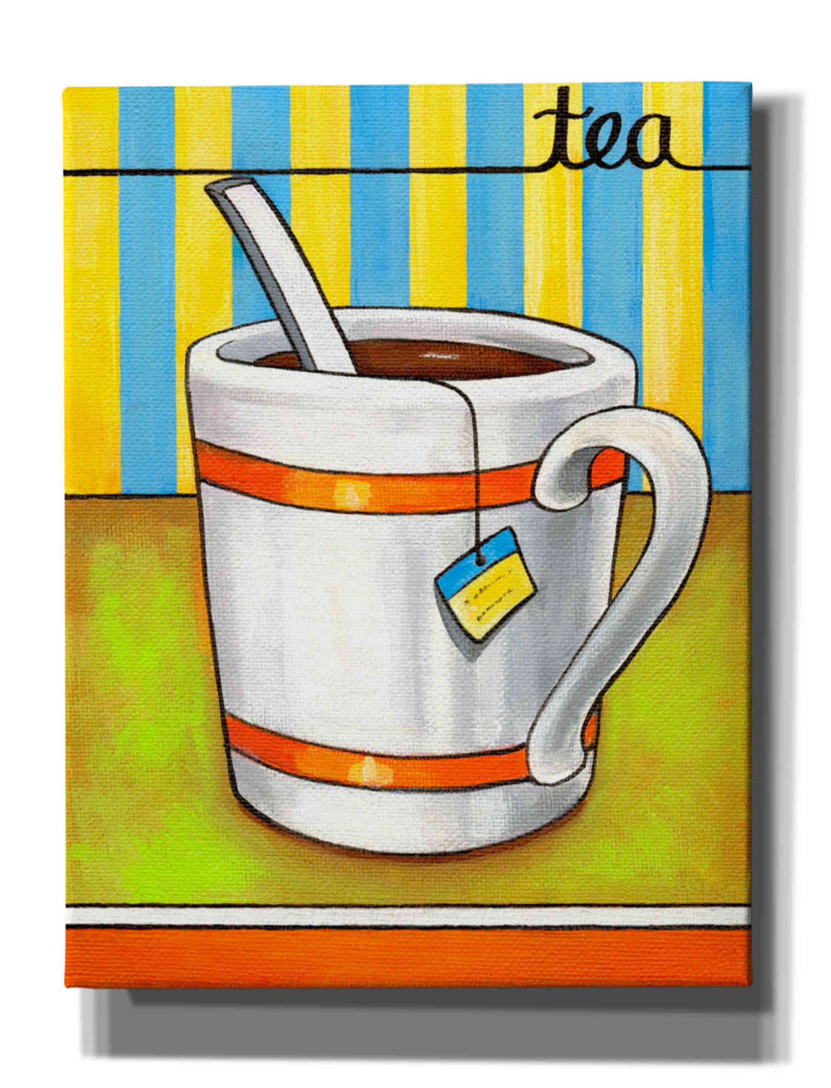 Epic Graffiti 'Good Morning Cafe Tea' by Cathy Horvath-Buchanan, Canvas ...