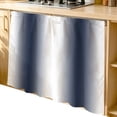 Navy Blue Ombre Cabinet Curtains 35''x35'', Farmhouse Modern Art Sink ...