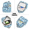 Blue Butterfly Fashion Backpack for Women Lightweight College Travel ...