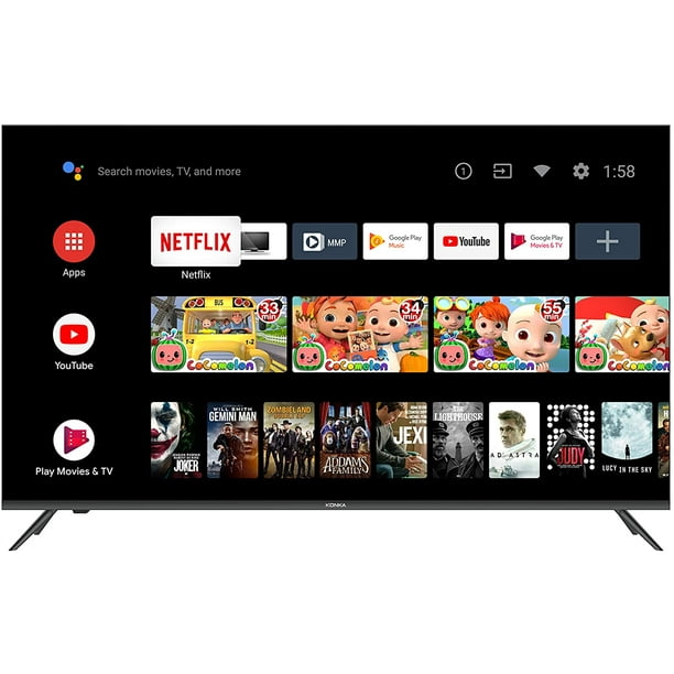 Pantalla 50Q75A 50'' Pulgadas Class 4K QLED UHD Android Smart TV 2020 Konka 50Q75A | Bodega ...