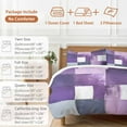 Abstract Color Block Bedding Duvet Cover Set Twin Size 4 Pieces Dark ...