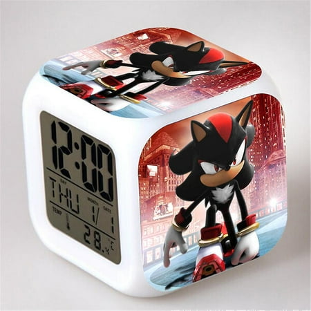 Sonic The Hedgehog Digital Led Color Changing Alarm Clock-C- | Walmart ...