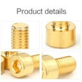 (5pcs) Brass Cup Head Socket Head Cap Screw Fastener, M6x12mm - Walmart.com