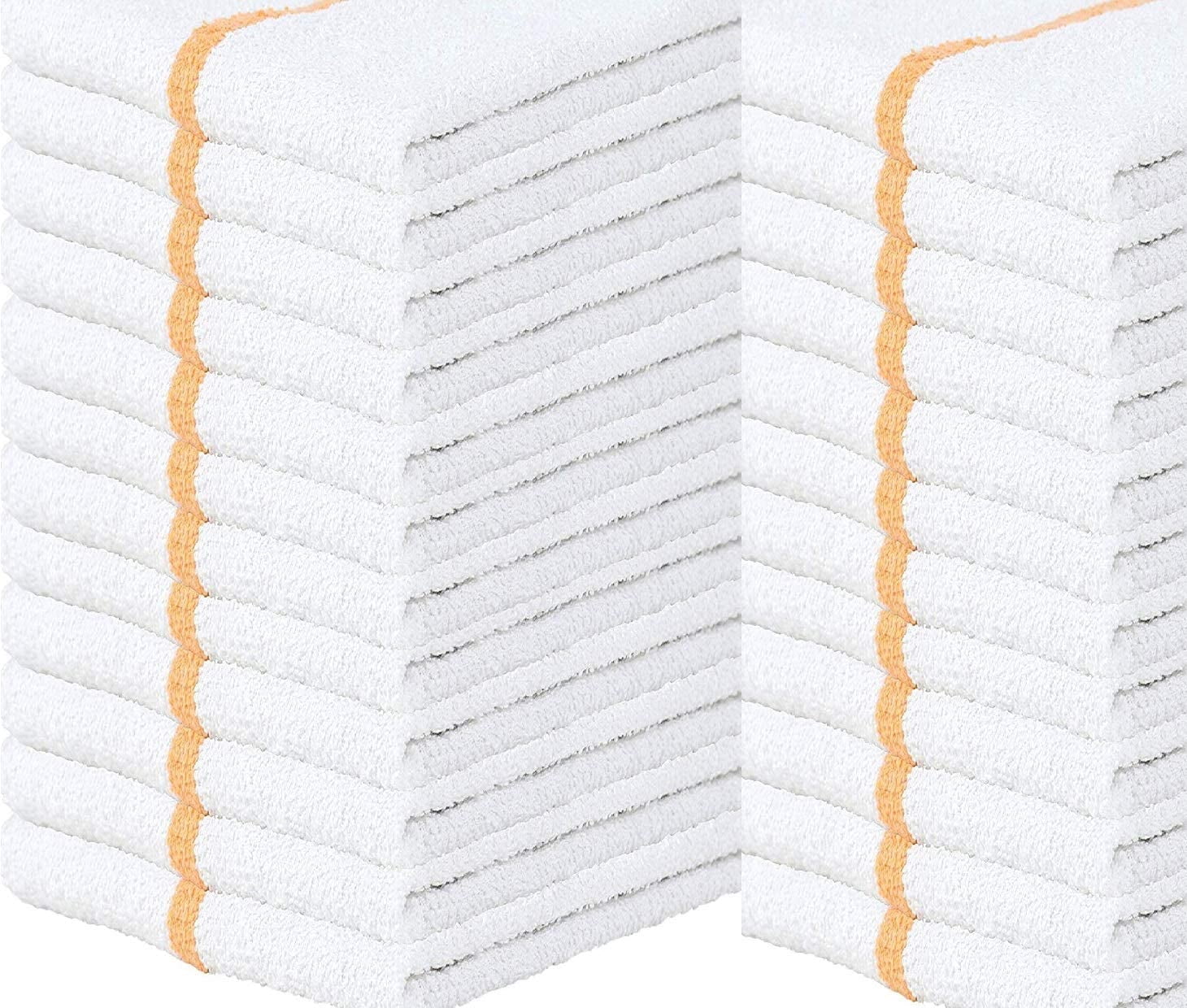 24 Pack Kitchen Cleaning Towels, 16x19 Bar Mop Towels, 30oz Commercial ...