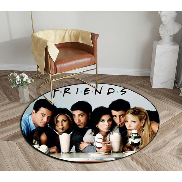 DEYOU Friends Milkshake Pattern Round Area Rugs Diameter 6 x 6ft Floor ...