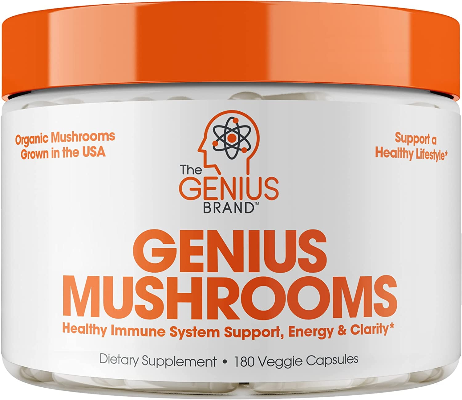 Mushroom Brain Supplement Nootropic with Lions Mane, Reishi, Codyceps ...