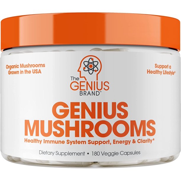 Mushroom Brain Supplement Nootropic with Lions Mane, Reishi, Codyceps ...