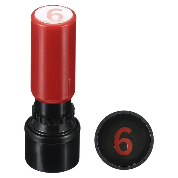 Sellos numéricos autoinking Uxcell, sello de número pequeño de plástico ...